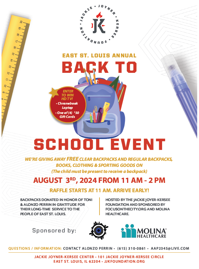 East St. Louis Back To School Event Set for Aug. 3 at Jackie Joyner ...
